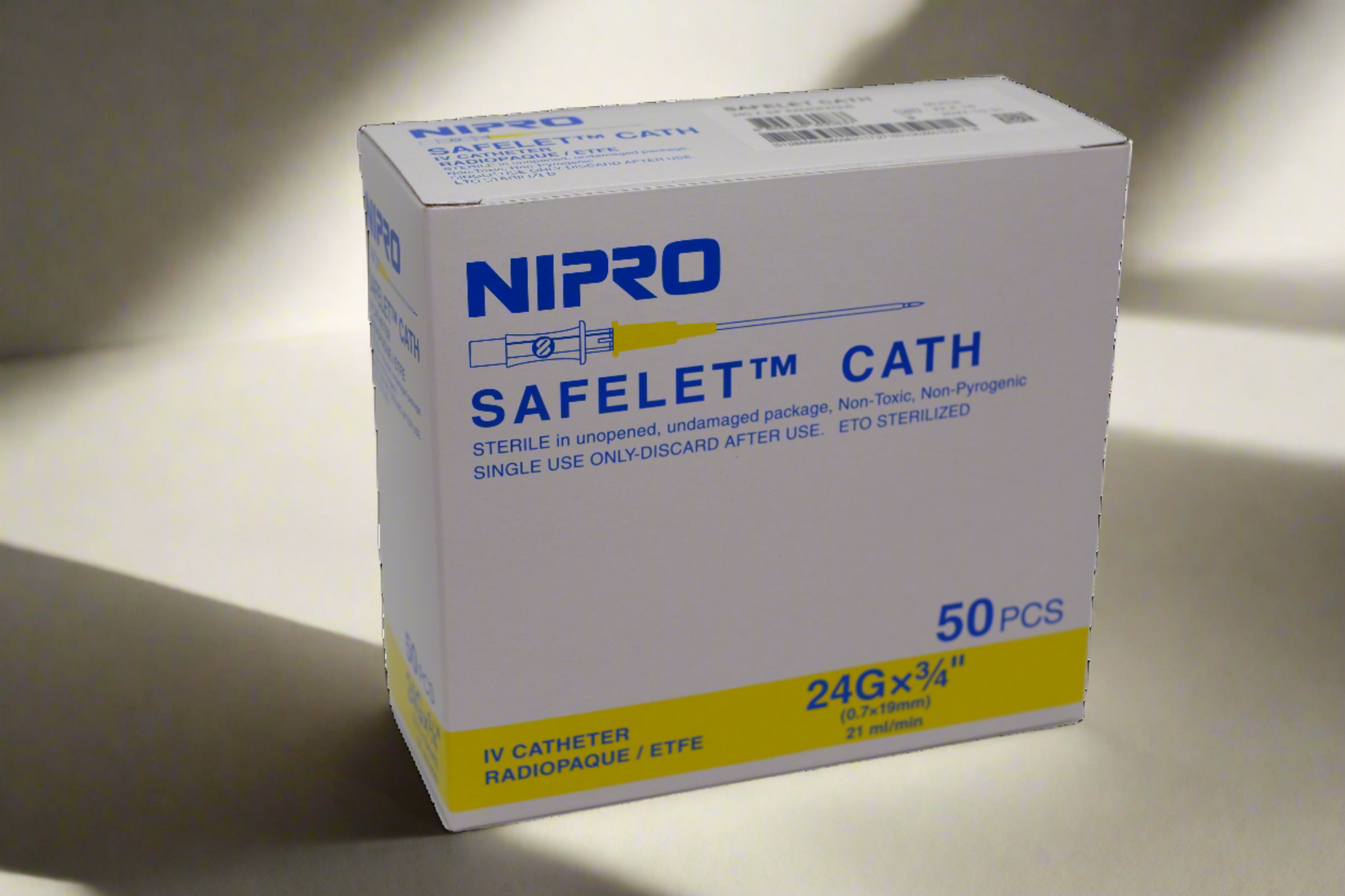 IV Catheter (Medicut) 24G X 50PCS/กล่อง เข็มสำหรับให้สารน้ำทางหลอดเลือ ...